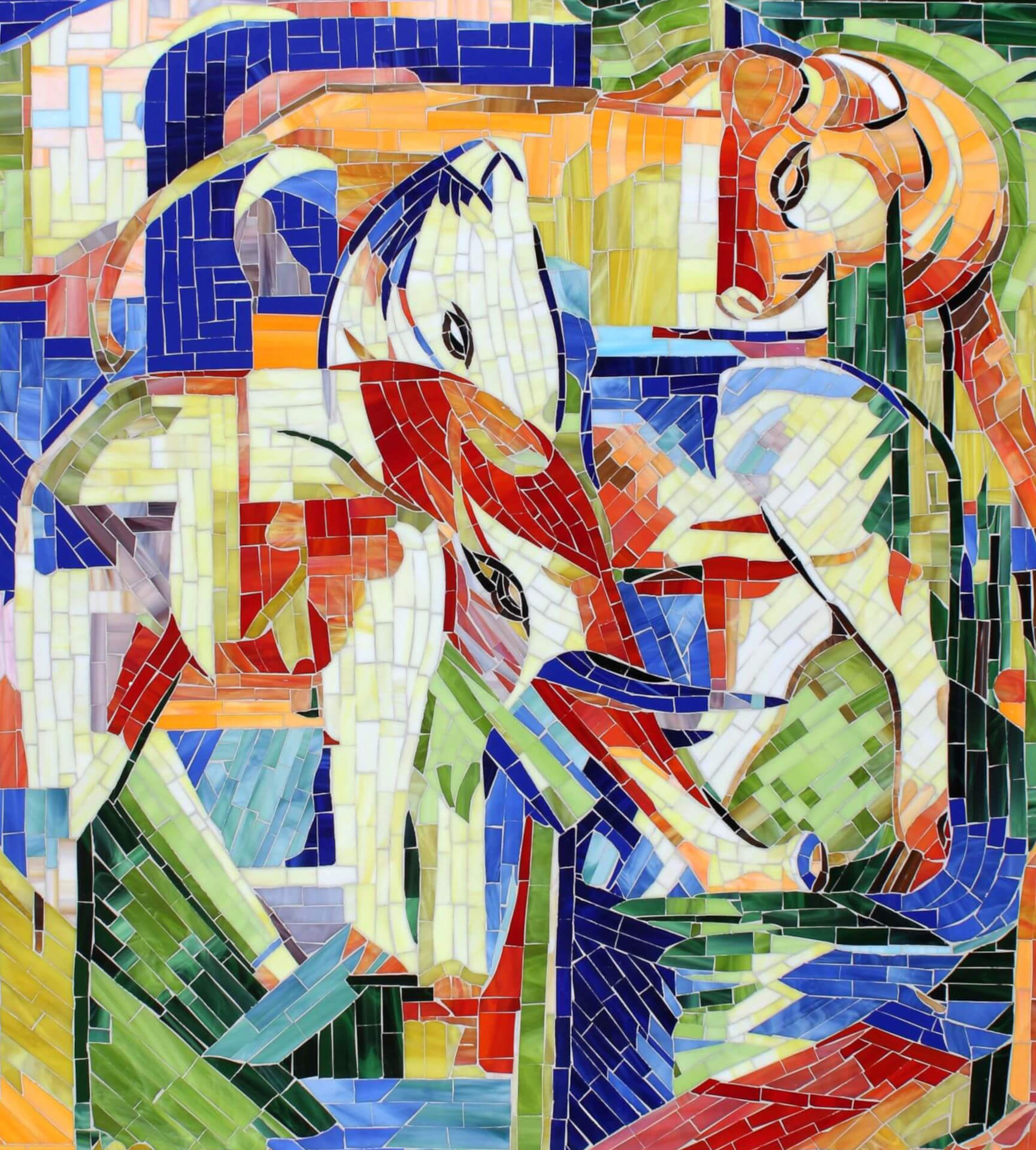 Elephant, Horse and Cow – Salra-Art